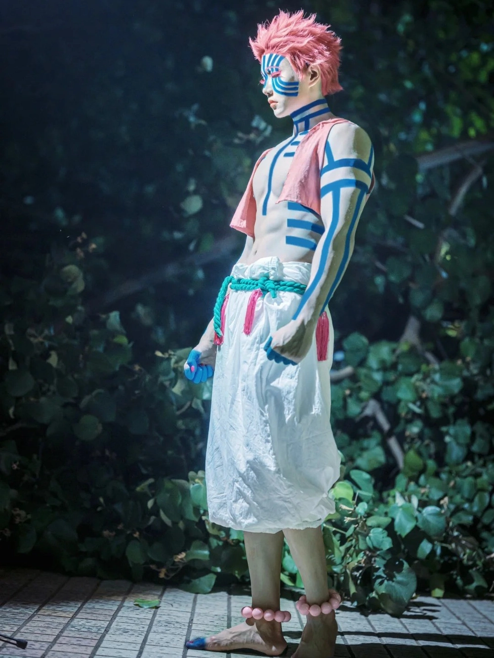 198 nh Akaza Demon Slayer Cosplay p Ch t V n T ng