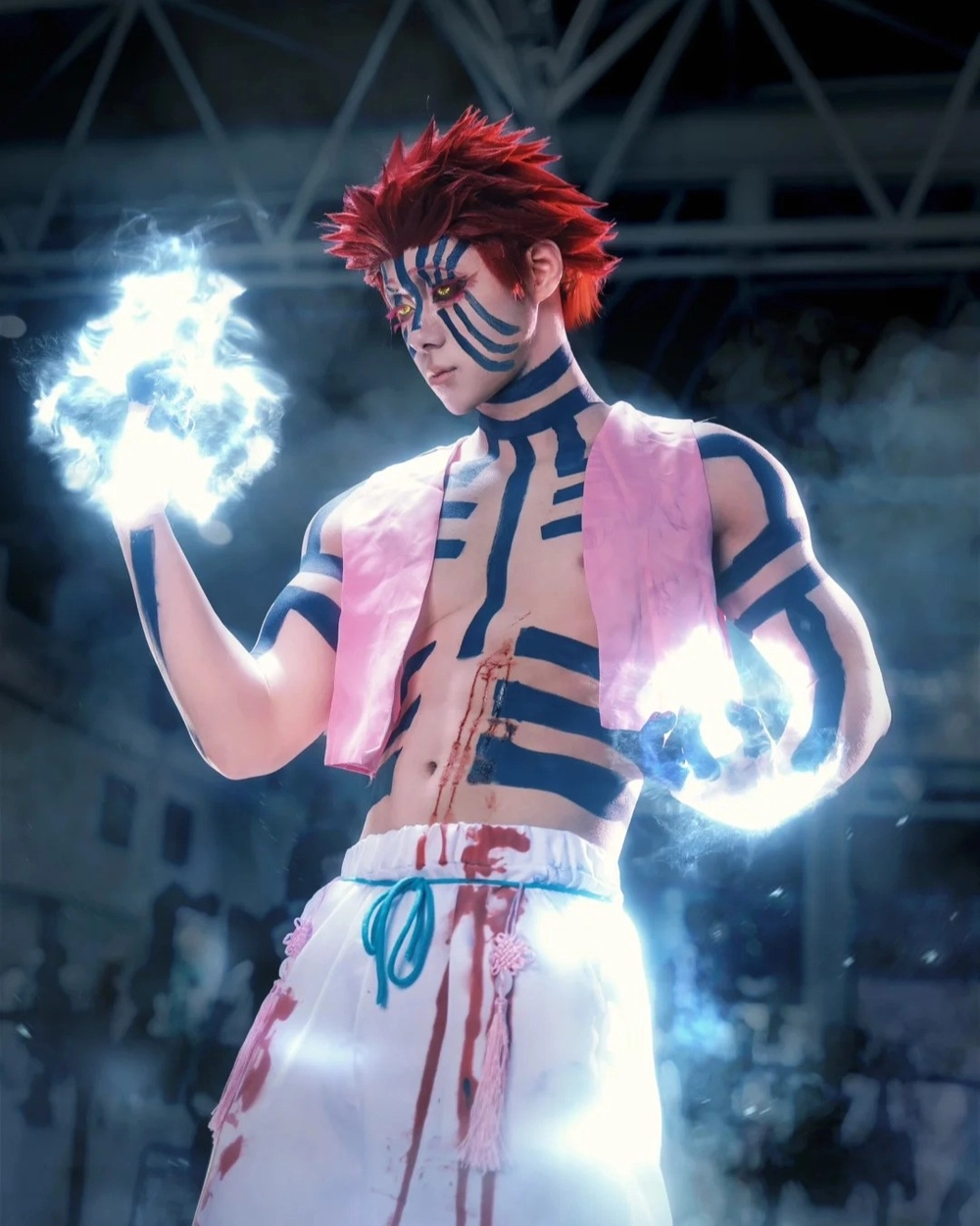 198 nh Akaza Demon Slayer Cosplay p Ch t V n T ng